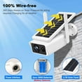 Solar Camera Outdoor 4MP Wireless Cameras Battery Powered Video ...