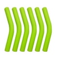 sunsanly 6Pcs Silicone Straw Tips Flexible Reusable Food Grade Straw ...