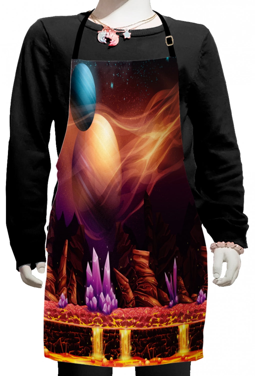 Fantasy Kids Apron, Fantastic Gothic Medieval Castle and Carriage Horse ...