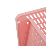 Your Zone Pink Collapsible Plastic Storage Bin, Stacking Rectangular ...