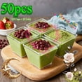 50pcs Premium Clear Plastic Dessert Cups with Lids - Ideal for Mini ...