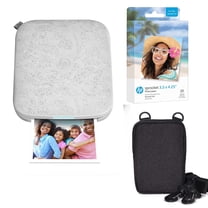 HP Sprocket 3x4 Portable Instant Photo Printer Kit: 20 Pack Zink Paper ...
