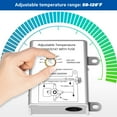iPower Adjustable Programmable Thermostat with Fuse for Power Attic ...