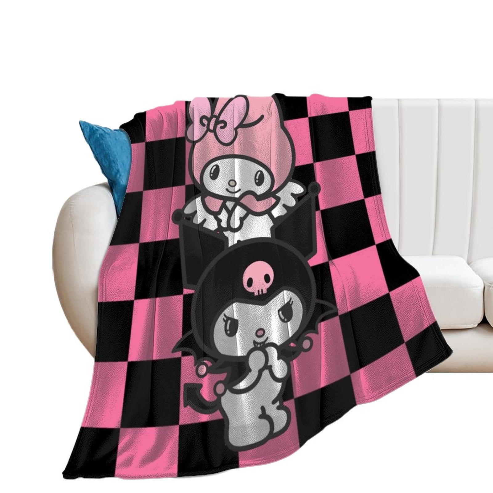 Kuromi Super Soft Flannel Blanket Lightweight Air Conditioning Blanket ...