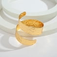 Chunky Arm Cuff Bracelet for Women Hammered Gold Upper Arm Cuff Jewelry ...