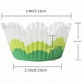 100pcs Gradient Color Cupcake Liners - Wavy Edge Baking Cups for ...