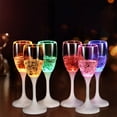 Light Up Cups Plastic 1 PC Champagne Flutes LED Luminous Cups 4 Oz Wine ...