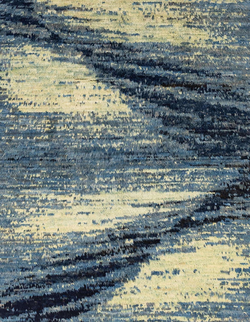 Ahgly Company Indoor Rectangle Abstract Dark Blue Grey Blue Abstract ...