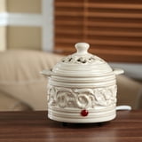 Hosley Cream Electric Ceramic Potpourri Warmer, 5.5 inch High, for ...