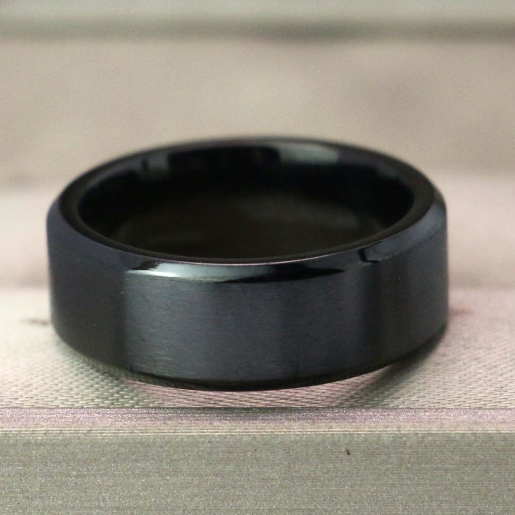 Buy Matching Rings Couple Ring Titanium Steel CZ Women Wedding Ring ...