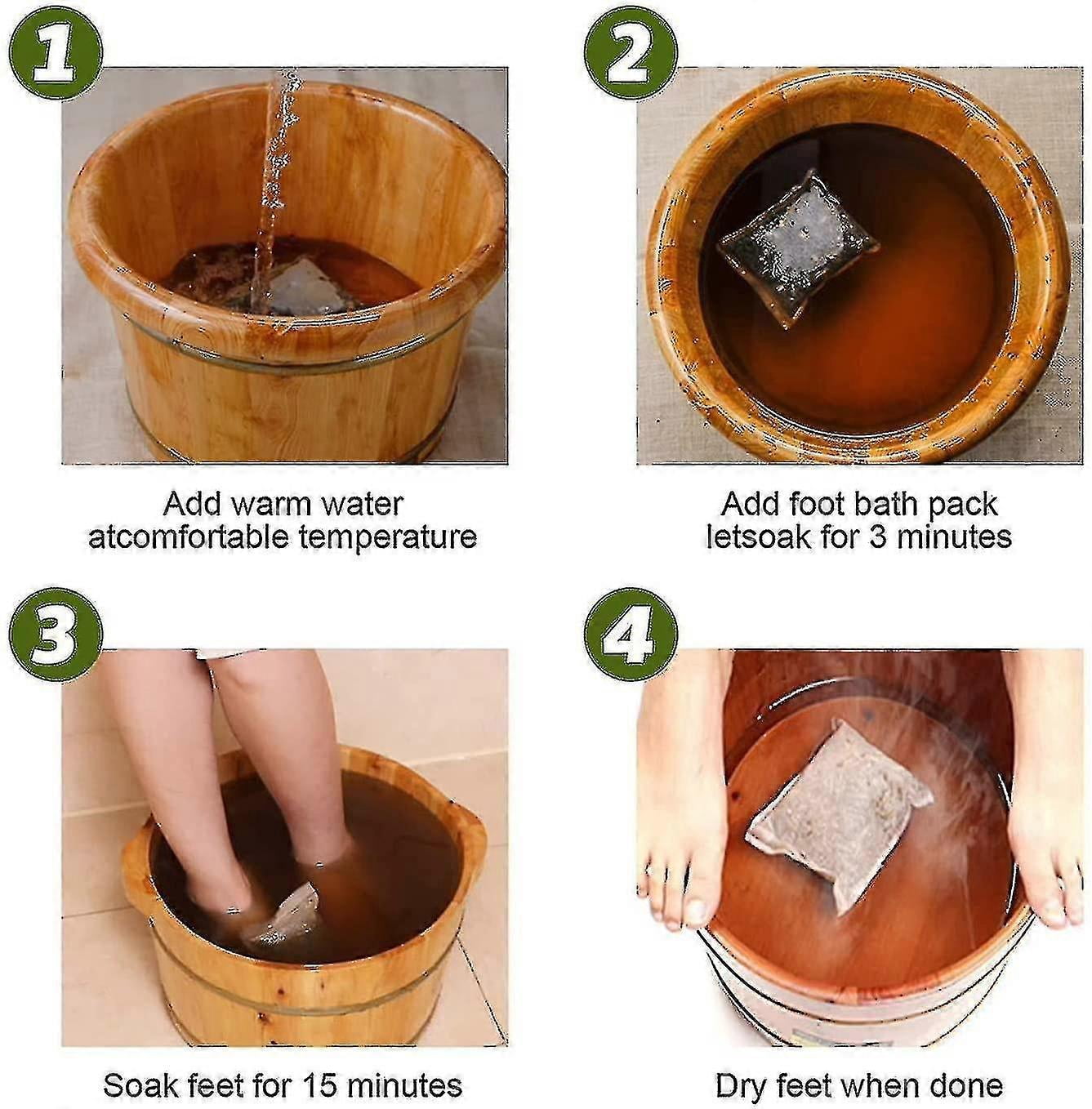10-50pcs Lymphatic Drainage Ginger Foot Soak, Leg Slimming Foot Bath ...