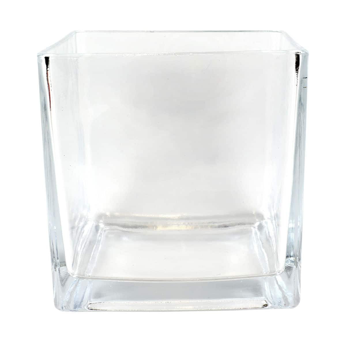 12 Pack: 6" Square Glass Vase by Ashland® - Walmart.com