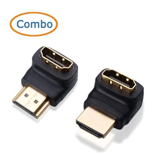 Cable Matters Combo Pack 270 Degree and 90 Degree HDMI Adapter (Right ... Cable Matters Combo Pack 270 Degree and 90 Degree HDMI Adapter (Right ...