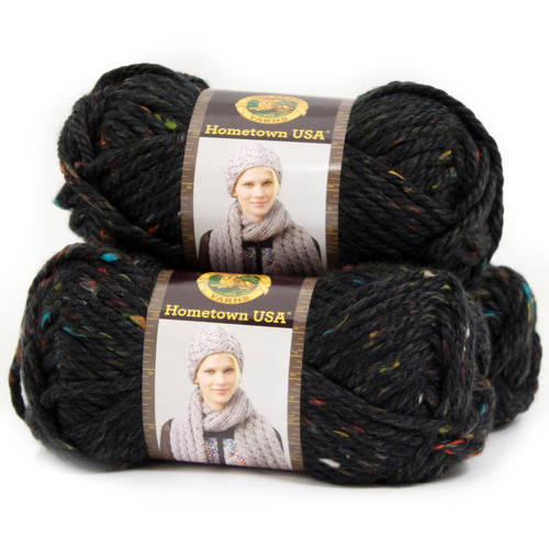 Lion Brand Yarn Hometown Cambridge Tweed Basic Super Bulky Acrylic ...