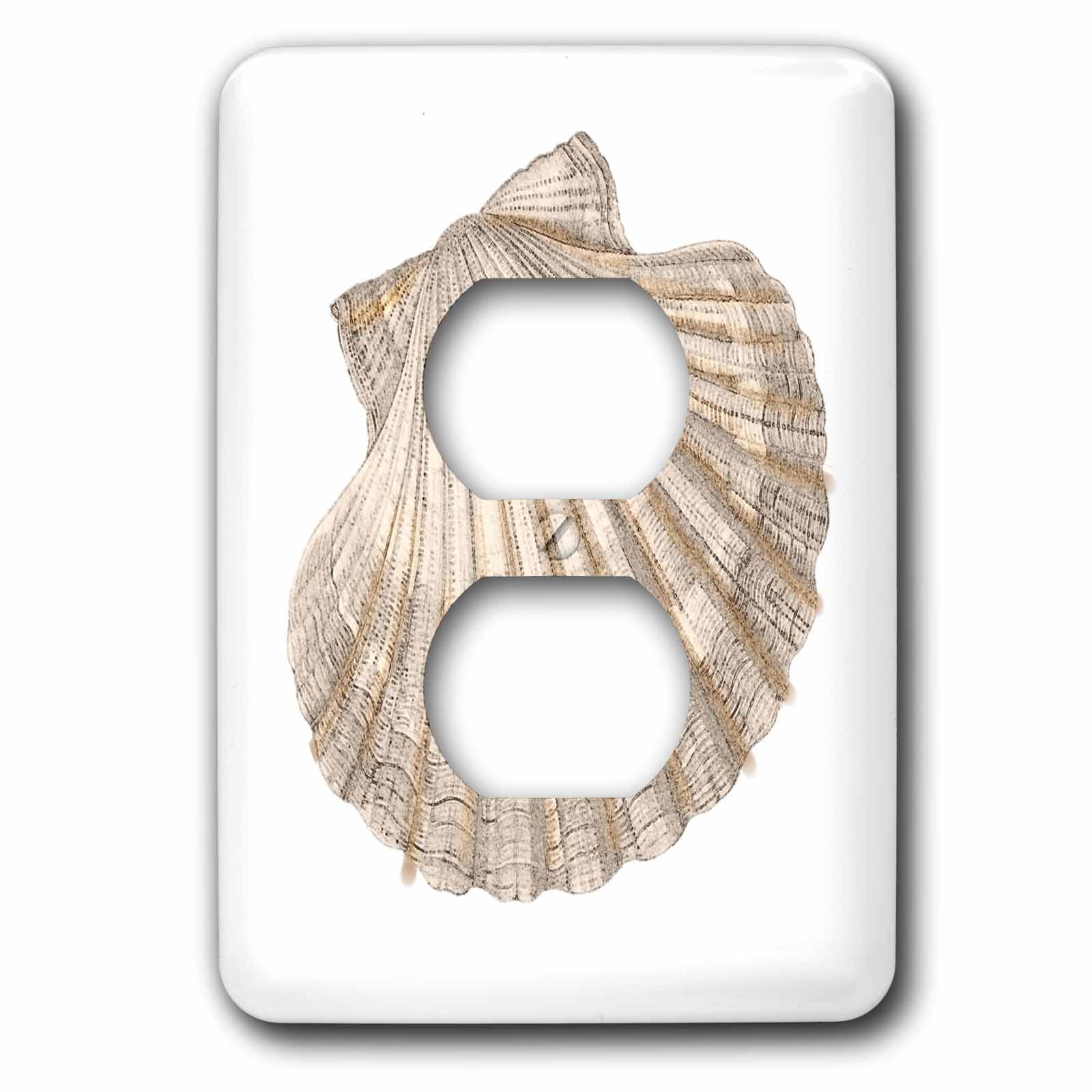 3dRose Scallop Seashell - 2 Plug Outlet Cover (lsp_264657_6) - Walmart.com