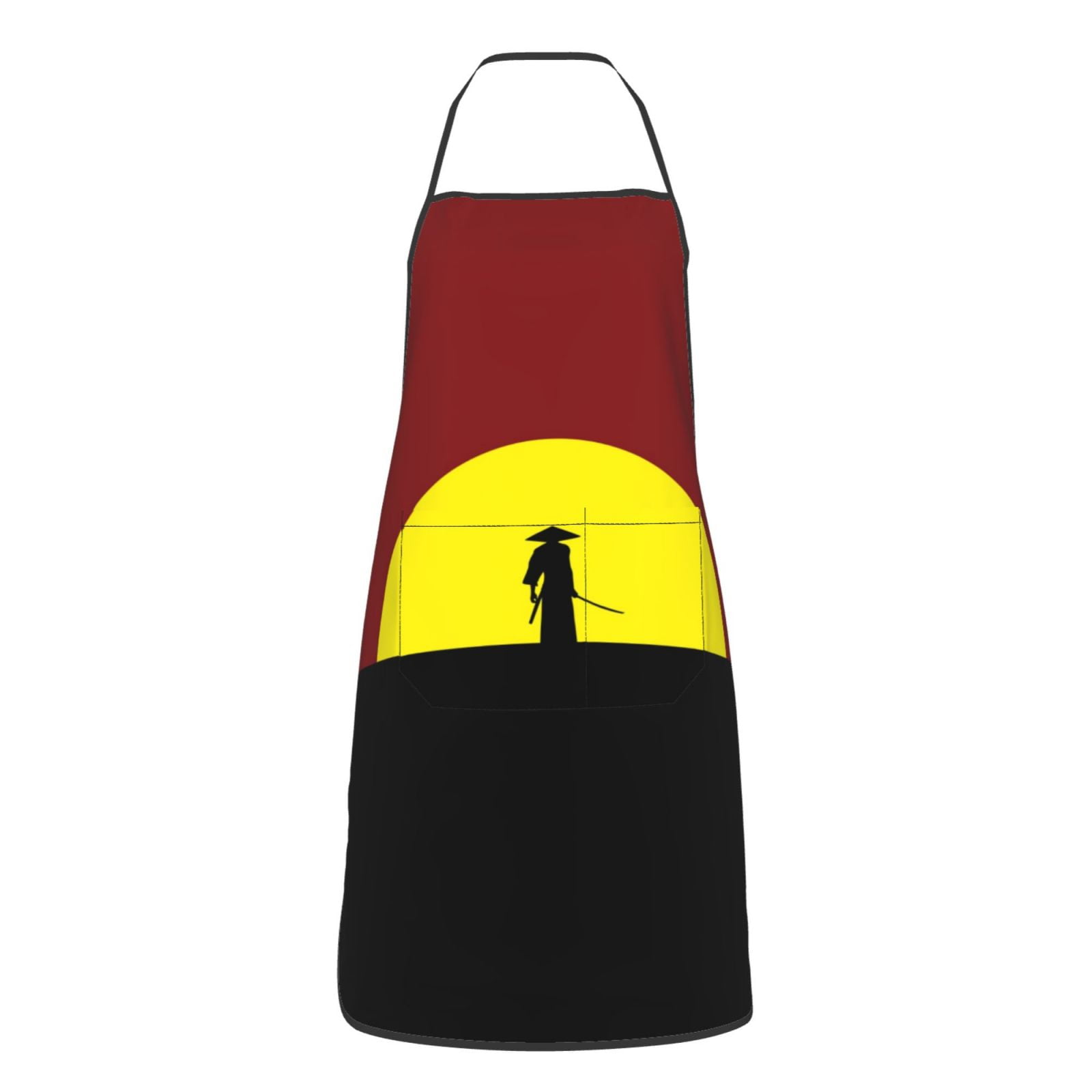 ZNDUO Ancient Warrior Pattern Apron, Adjustable Bib Soft Chef Aprons ...