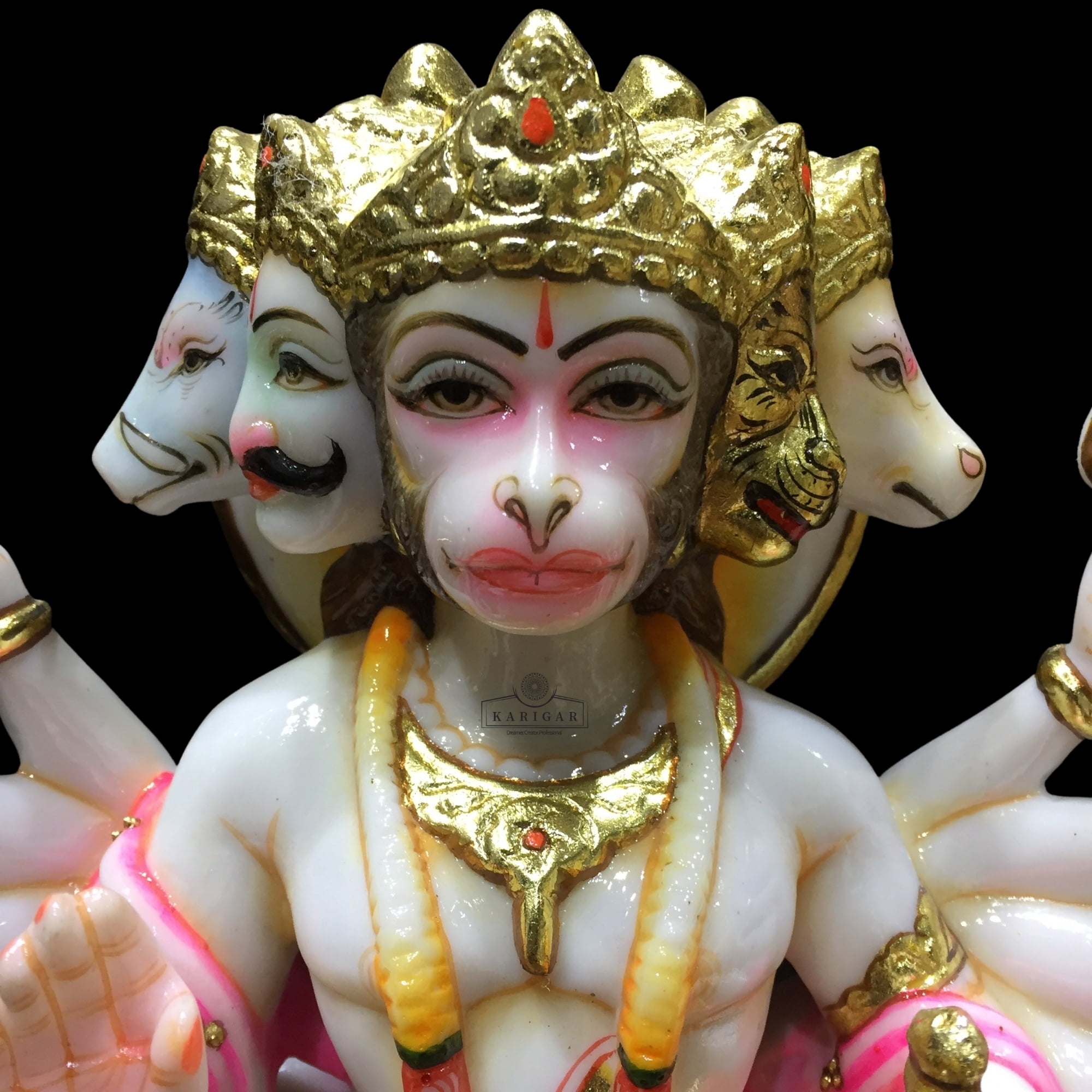 Hanuman Statue Murti 12 inches Large Gold Leaf Philippines | Ubuy