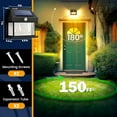 Solar Lights Outdoor, Dusk to Dawn Solar Wall Sconce Motion Sensor, 3 ...