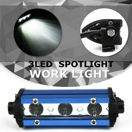 4inch 9W 3 LED 6000K Spot Beam Work Light Bar Lamp Suv Boat Offroad ...