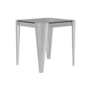 DecorTech Traditional Rectangular End Table with AC Power and USB ...