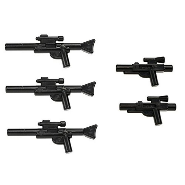 LEGO Star Wars Minifigure Blaster Guns Accessories 5 Pieces (3 Long ...
