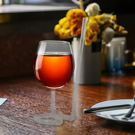 juice Cup Goblet with Drinking Tube Straw for Wedding Home Decoration ...