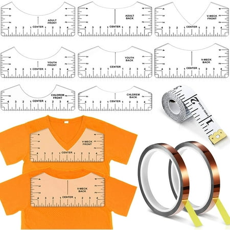 11 Pieces T-Shirt Alignment Tools Set, Include T-Shirt Alignment Ruler ...