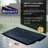 Bridjit 4-Piece Low Rubber Curb Ramp, 16 Feet Driveway Protection ...