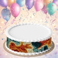 3 pcs Molten Color Flow Cake Strips Edible birthday cake strips, cake ...