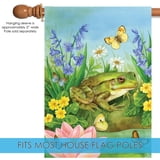 Toland Home Garden Frog Pond Pond Frog Flag Double Sided 28x40 Inch ...