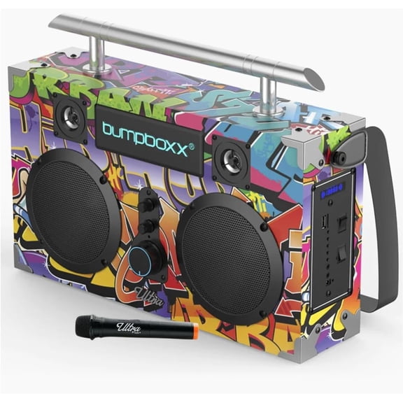 Bumpboxx Ultra Plus Bluetooth Boombox - Ultra+ White w/ Mic - Walmart.com