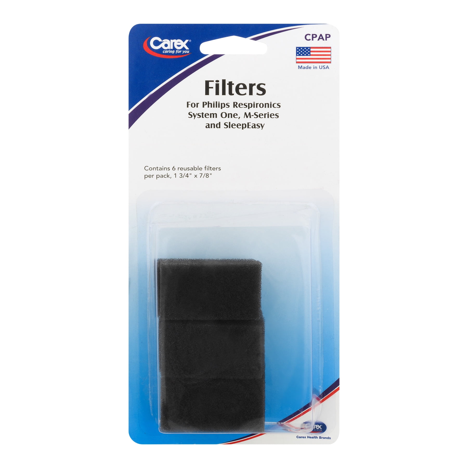 Buy Carex CPAP Filters For Philips Respironics System One, M-Series and ...