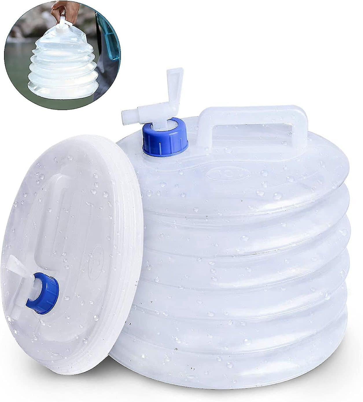 Bidon d'Eau Pliable, Bidon d'Eau avec Robinet, Bidon d'Eau Camping 10l ...