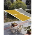 Black Stripes Sun Shade Sail 6.5'X10' Yellow Japanese Style Striped ...