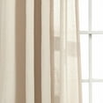 Lush Decor Ruched Waterfall Linen Window Panel - Dark Linen -Single- 84 ...