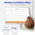 36" x 24" Calendar Whiteboard for Wall, 28 pcs Magnetic Dry Erase ...