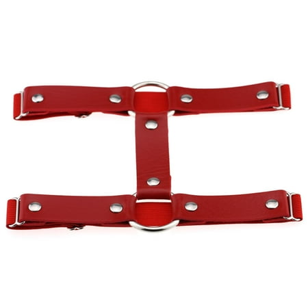 Women Sexy Elastic Leather Leg Garter Thigh-high Double Belts Garter ...