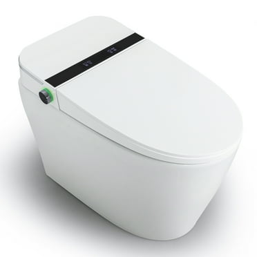 Smart Toilet with Auto Open/Close, Built-in Tank, Powerful Flush ...