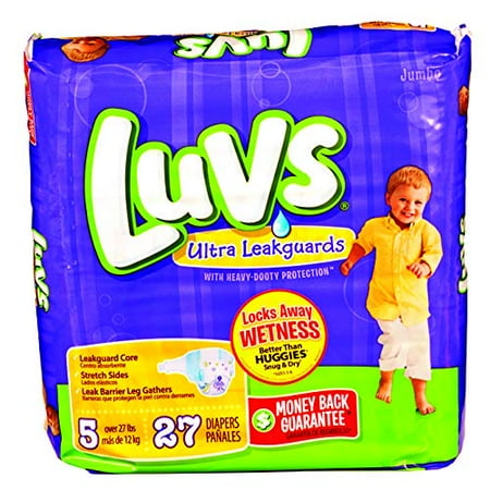 Luvs Diapers Ult Lkgrd Size 5 | Walmart Canada