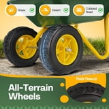 SPECSTAR Kids Wheelbarrow Children Garden Cart with Toddler Gardening ...