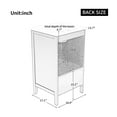 GDF Studio 20" Bathroom Vanity with Ceramic Sink, Freestanding Cabinet ...