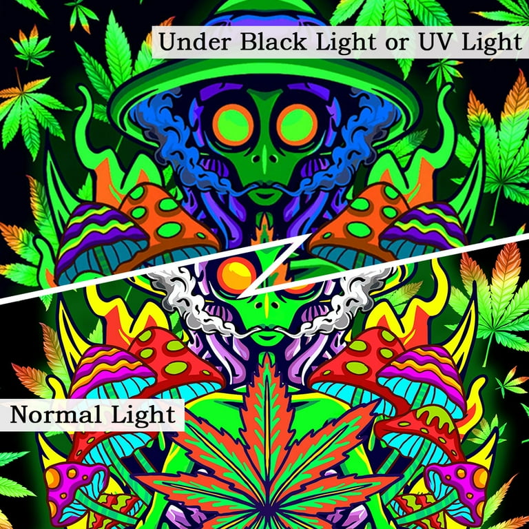 Blacklight Weed Posters