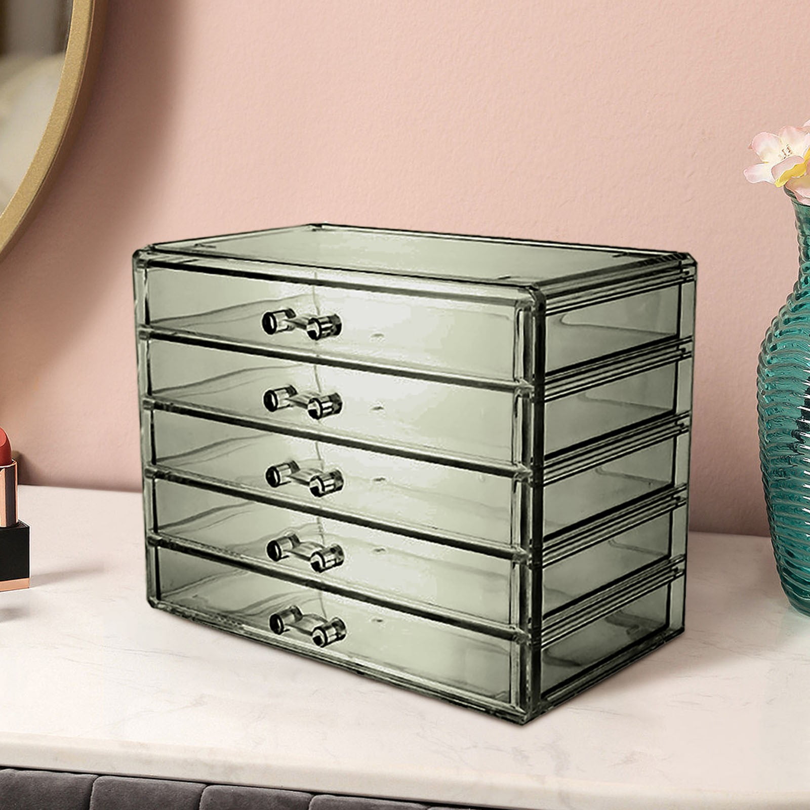 Click here for Vivavault Cosmetic Organizer 5-Drawer Acrylic Stor... prices