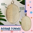 Loofah Bath Towel, Natural Exfoliating Skin Scrubber, Deep Cleansing ...