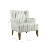 HomePop Emerson Wingback Accent Chair - Walmart.com