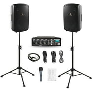 Complete Professional 2000 Watts Complete PA System 6 Ch Mixer 10 ...