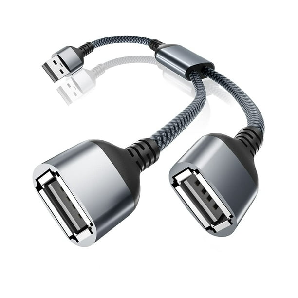 1FT USB Splitter Y Cable, USB A Male to 2 Female Extension Cord ...