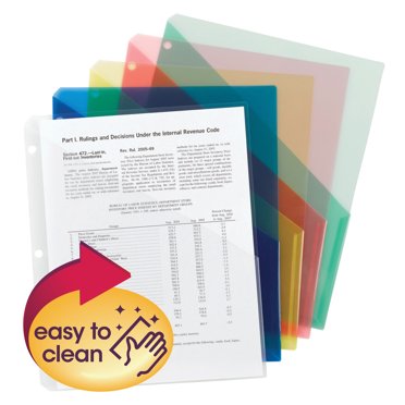 C-Line Project Folders, Jacket, Letter, Poly, Assorted Colors, 25/Box ...