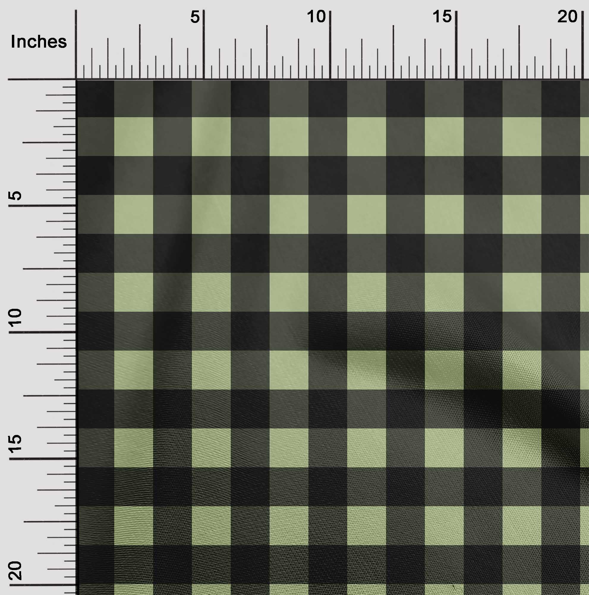 oneOone Viscose Chiffon Fabric Gingham Check Print Fabric By Yard 42 ...
