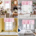 Valances for Windows Vintage Gradient Pink Mottled Texture Rod Pocket ...